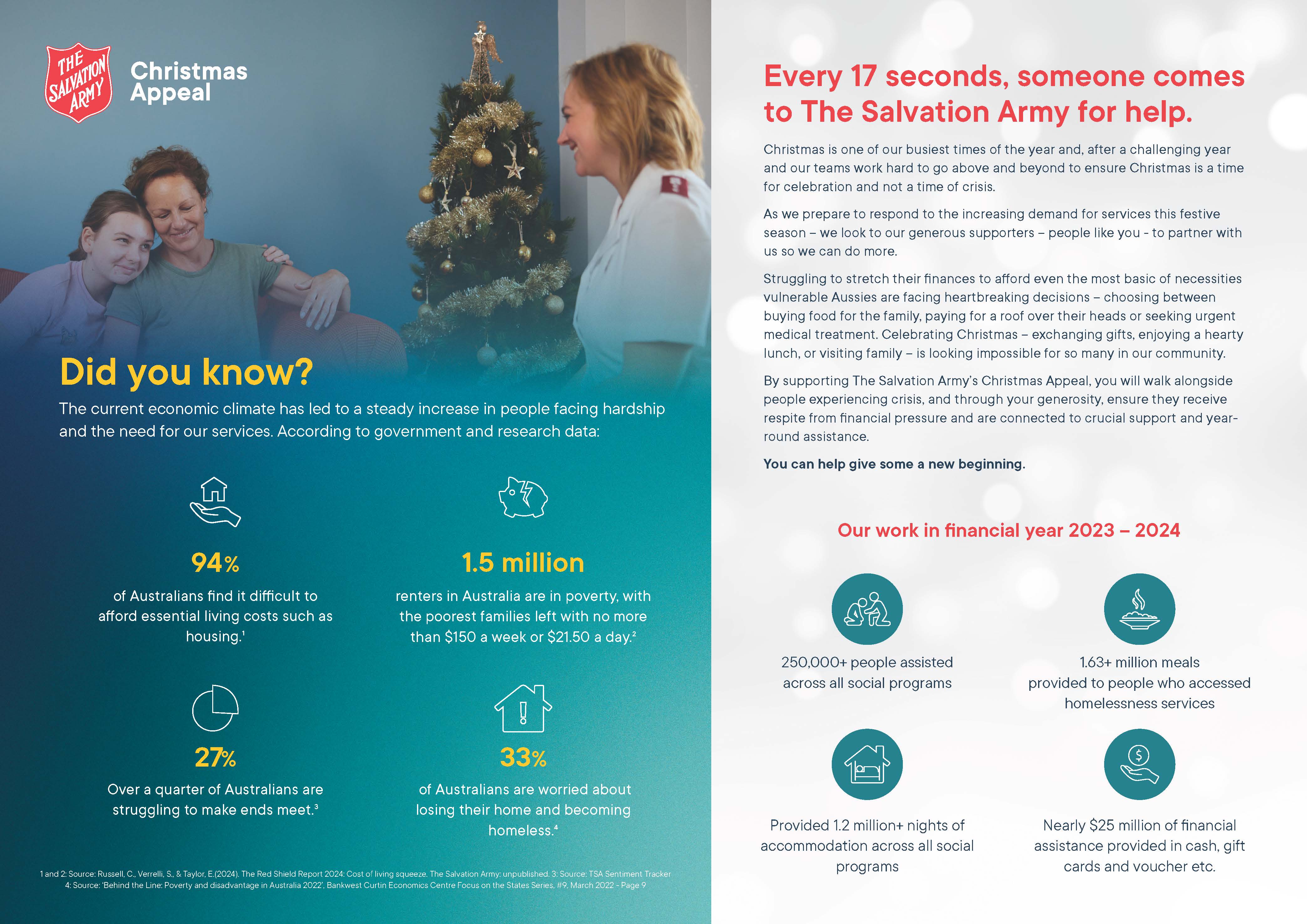 Christmas Appeal - How to Get Involved Flyer | mySalvos