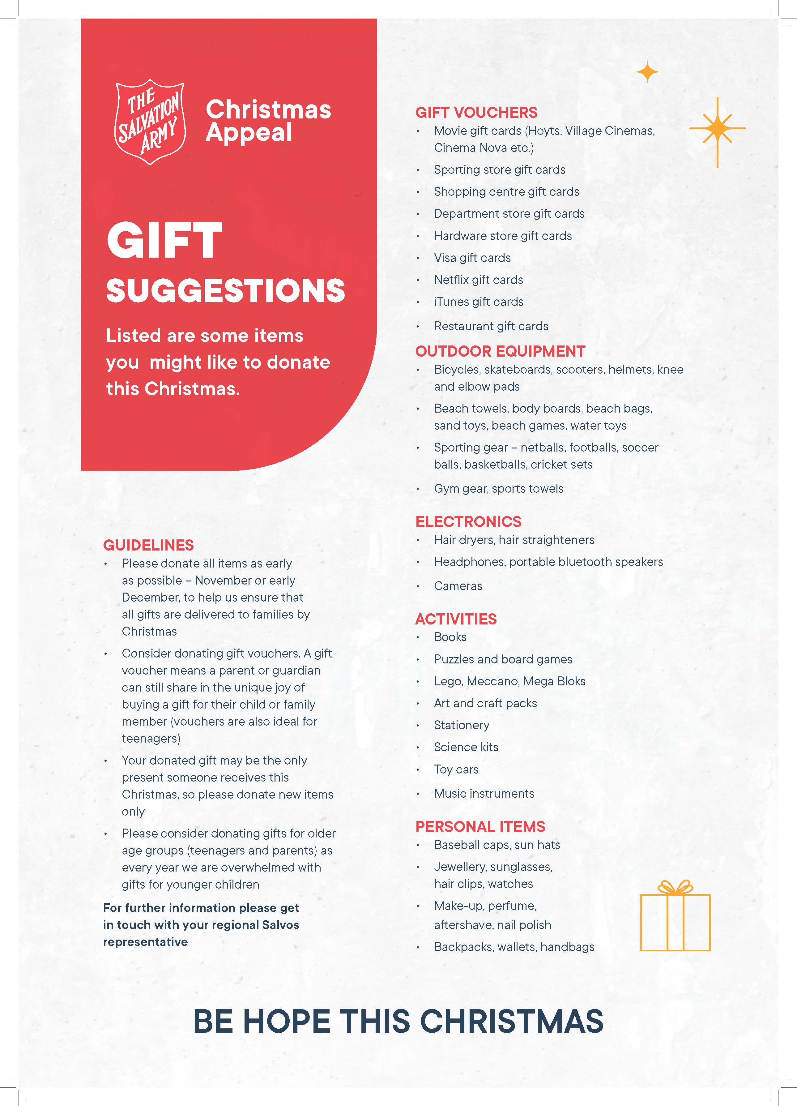 Christmas Appeal | Food and Gift Drive Assets | mySalvos