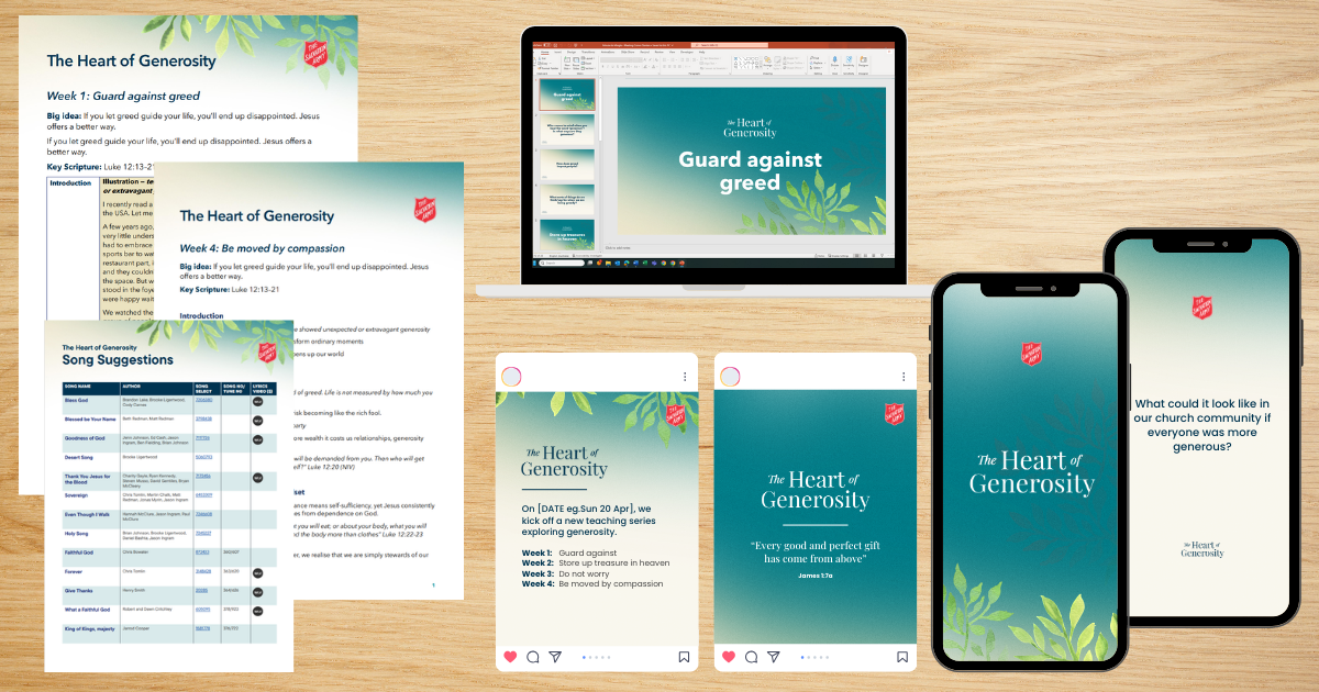 The Heart of Generosity - Sermon Series | mySalvos