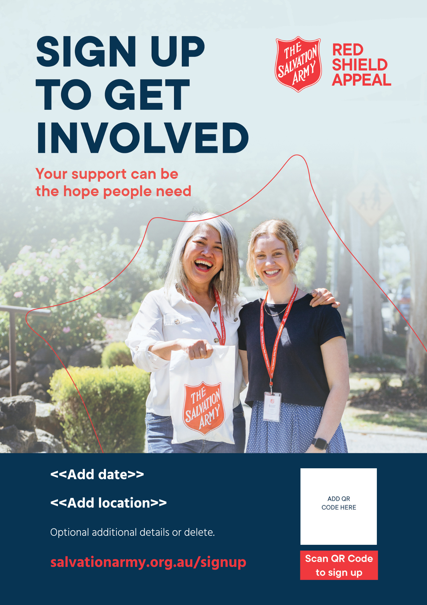 RSA Volunteer Recruitment Poster - Generic, Canva editable & Translated ...