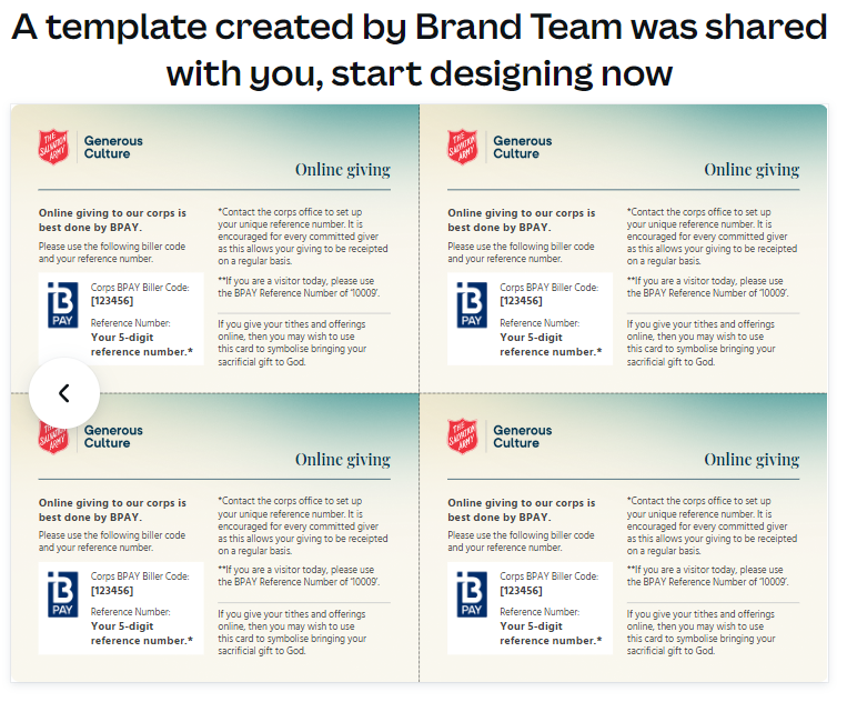 Offering Card A6 - Option 2 (scripture only) - Canva link | mySalvos